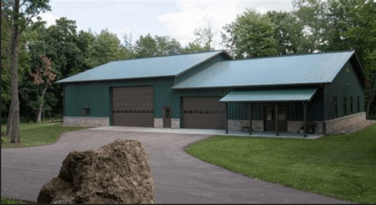 Metal building with Austin stone – Americans Metal Buildings